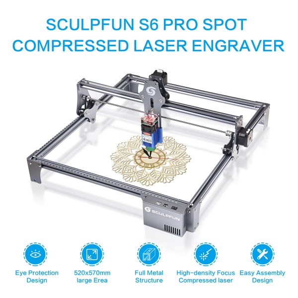 Sculpfun S6 Laser Engraver – DIY Projects